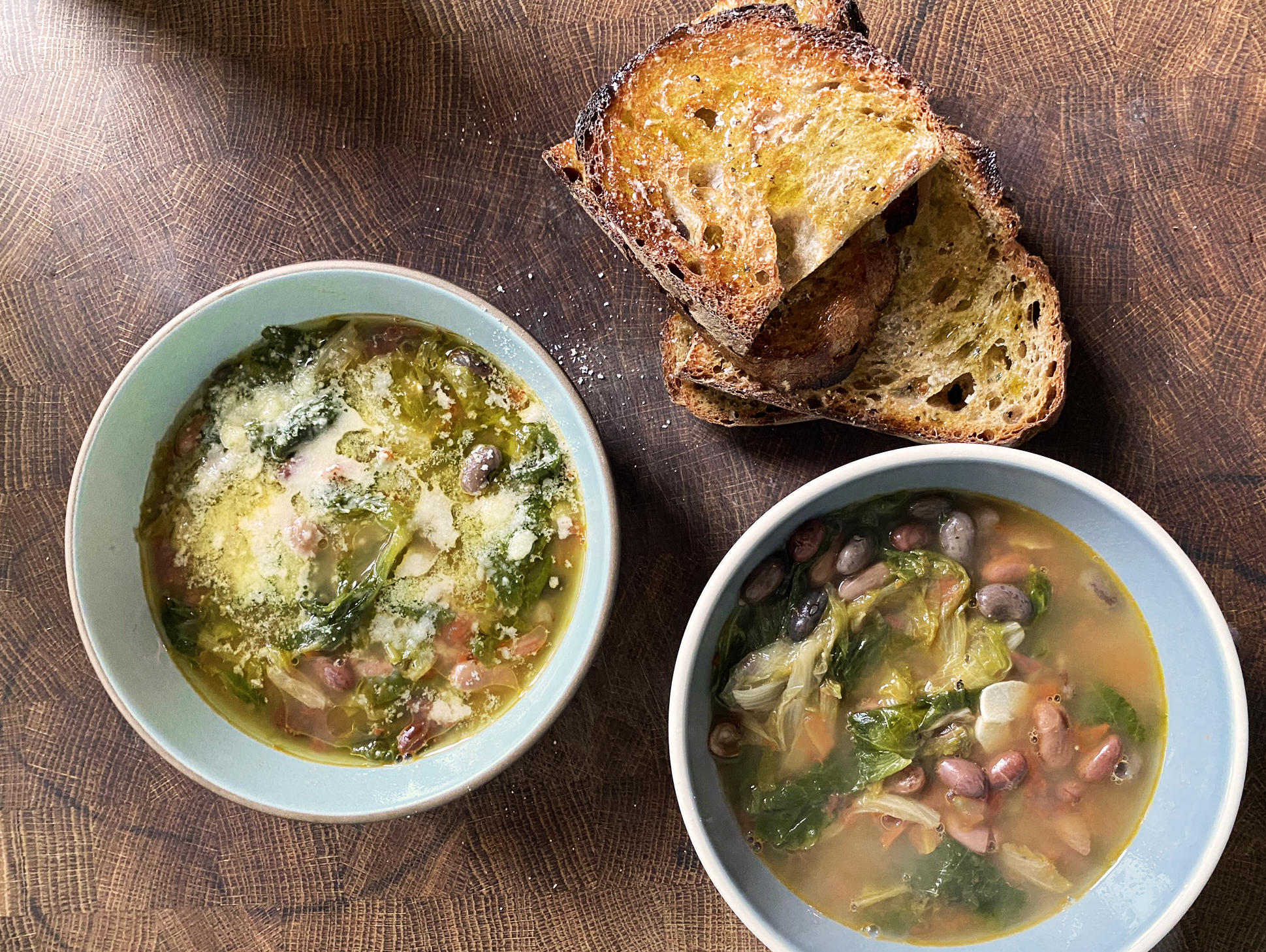 Recipe for Beans and Greens with Bone Broth