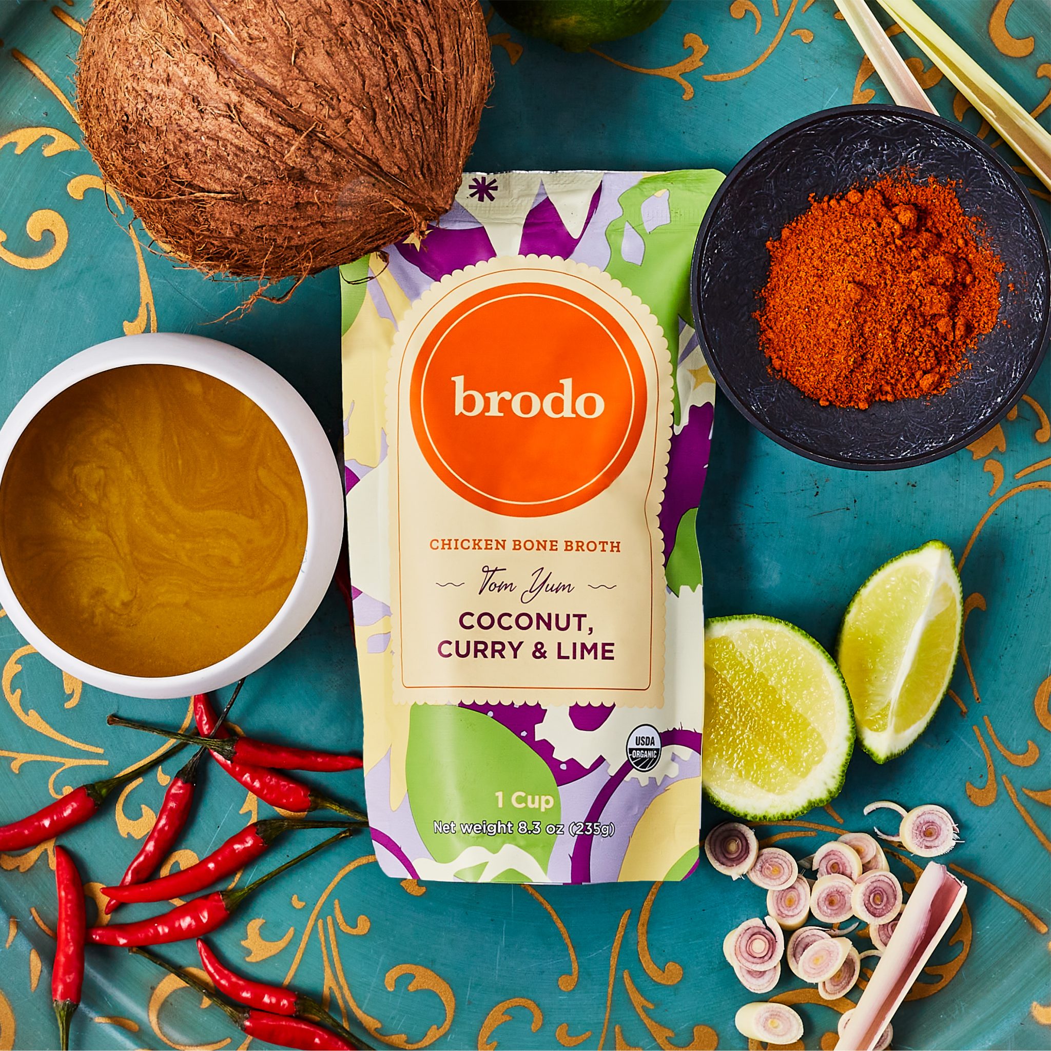 Tom Yum Bone Broth (6x 1 Cup) - Brodo Broth Co™